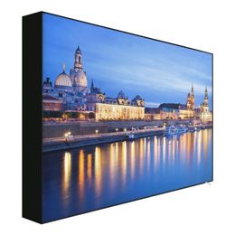 Bilderwelten Akustik-Wechselbild Canaletto-Blick bei Nacht