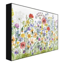 Bilderwelten Akustik-Wechselbild Aquarellierte Blumenwiese