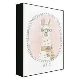 Bilderwelten Akustik-Wechselbild Koffeinhaltiges Lama