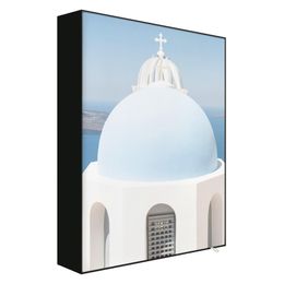 Bilderwelten Akustik-Wechselbild Santorini Kirche