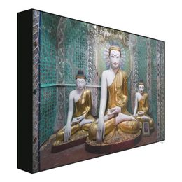 Akustik-Wechselbild Buddha Statuen