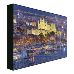 Bilderwelten Akustik-Wechselbild Palma de Mallorca City Skyline und Hafen