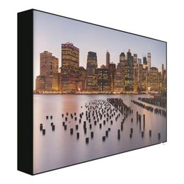 Bilderwelten Akustik-Wechselbild Blick auf Manhattan Skyline