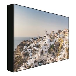 Bilderwelten Akustik-Wechselbild Oia Panorama