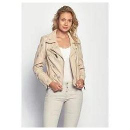 Lederjacke Maze "Blackridge" Gr. M, beige (cream) Damen Jacken