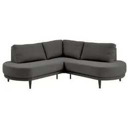 Ecksofa "Ronny L-Form", grau (anthrazit), B:200cm H:82cm T:200cm, ATLANTIC HOME COLLECTION, Sofas, wahlweise in beige, mit Wellenunterfederung