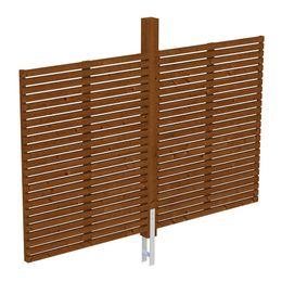 Skan Holz R&uuml;ckwand Leimholz f&uuml;r Carport Spessart Nussbaum, Einzelcarport