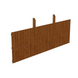 Skan Holz R&uuml;ckwand Leimholz f&uuml;r Doppelcarport f&uuml;r Durchfahrt bis 550cm Nussbaum, 550x180 cm