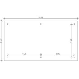 Skan Holz Pavillon Orleans Schiefergrau Holzpavillon, 569x1046 cm