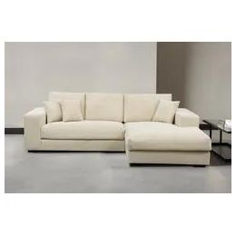 Ecksofa WERK2 "Eden L-Form" Sofas Gr. B/H/T: 286cm x 84cm x 184cm, Cord, Ottomane rechts, Ottomane rechts, beige (natur) Design Ecksofa in Cord mit besonders weichem Sitzkomfort