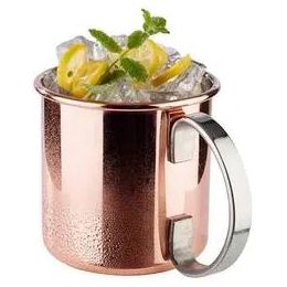 Becher APS "Moscow Mule" Trinkgefäße Gr. Ø 9cm x 9cm, 450 ml, 4 tlg., braun (kupferfarben) 450 ml, Becher-Set in glänzender Optik, 4-teilig