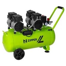 ZIPPER Kompressor "ZI-COM50SI" Kompressoren Kesselvolumen von 50 Liter grün (grün, schwarz)