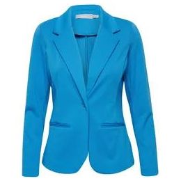 Jackenblazer Fransa "Blazer FRZablazer" Gr. M, blau (daphne), Damen, Obermaterial: 74% Polyester PES. 21% Viskose LENZING ECOVERO CV LenzEcov. 5% Elasthan EL., Blazer