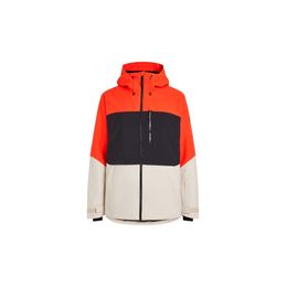 O`Neill O'neill Sportjacke 'Carbonite' Herren Gr&ouml;&szlig;e S ecru / neonorange / schwarz