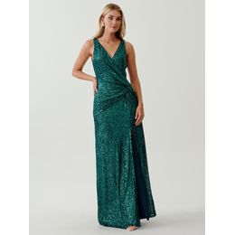 Tussah Kleid 'AMARA' Damen Gr&ouml;&szlig;e 44 gr&uuml;n Winterkleid