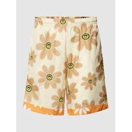 Shorts mit Motiv-Print Modell 'POPELINE'