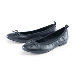 Tchibo Leder-Ballerinas - Dunkelblau - Gr.: 37