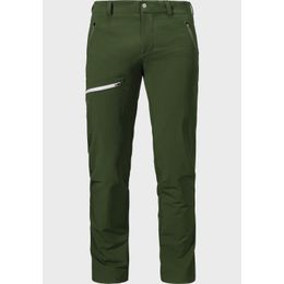 Schöffel Outdoorhose SCHÖFFEL "Pants Folkstone Warm M" Gr. 46, Normalgrößen, grün (6004, grün), Herren, Oberstoff : 56% Nylon 34% Polyester 10% Elasthan, Hosen