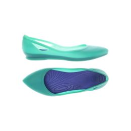 Crocs Damen Ballerinas, grün, Gr. 7