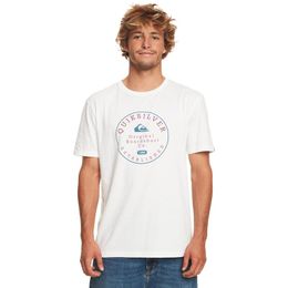 Quiksilver T-Shirt »Circle Trim« White XS XS Stoff: Baumwoll-Jersey-Stoff [160 g/m2]