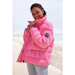 ELBSAND Steppjacke ohne Kapuze mit hochschließendem Kragen pink M/38 M/38 Gefütterte Steppjacke mit verstellbarem Kragen