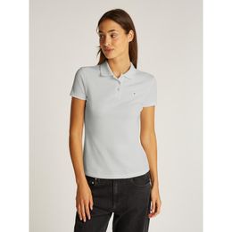Tommy Jeans Poloshirt »TJW SLIM ESSENTIAL POLO SS« mit Logostickerei Ecru M (38) M (38) Damen-Poloshirt von Tommy Jeans