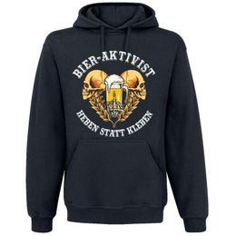 Alkohol & Party Bier-Aktivist - Heben statt kleben Kapuzenpullover schwarz in M FOTL Classic Hoodie 62-208-0 6-8c