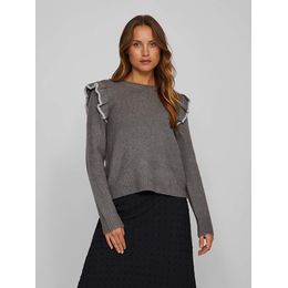 Vila Pullover in Grau - 57% | Größe M | Damen-pullover-cardigans