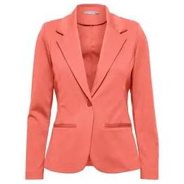 Jackenblazer Fransa "Blazer FRZablazer" Gr. S, rot (dubarry), Damen, Obermaterial: 74% Polyester PES. 21% Viskose LENZING ECOVERO CV LenzEcov. 5% Elasthan EL., Blazer