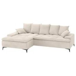 Ecksofa Inosign "Haiti III, L-Form" Sofas Gr. B/H/T: 280cm x 87cm x 180cm, Soft clean, mega-Recamiere links, beige (novaclean avanti 4 ecru) Mit Kaltschaum, bis 140 kg belastbar