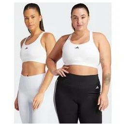 Sport-BH Adidas PERFORMANCE "TLRDRCT HS BRA" Gr. XL, Cup A/B, weiß (weiß a, b), Damen, Obermaterial: 89% Polyester, 11% Elasthan, BHs