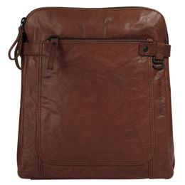 SPIKES & SPARROW Cityrucksack SPIKES & SPARROW, Gr. B/H/T: 26cm x 29cm x 7cm, braun (cognac), Rindsleder, Leder, Retro, casual, Rucksäcke, echt Leder