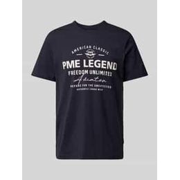 PME-Legend T-Shirt mit Label-Print