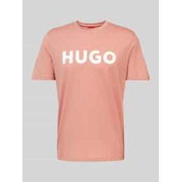 Hugo T-Shirt mit Label-Print Modell 'DULIVIO'