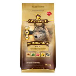Wolfsblut Wild Duck & Turkey Adult Hunde-Trockenfutter getreidefrei 2x12,5kg