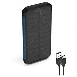 Ansmann - Solar Powerbank 10000mAh, Outdoor Ladegerät, mit Taschenlampe