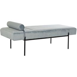 Divan Metall Polyester 140x59x42 Samt Polyester Metallmaterial Mehrfarbige Farbfamilienfamilien -Sofas und Chaiongue -Details