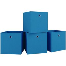 ebuy24 Boxas4 Aufbewahrungsbox blau.