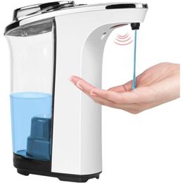 Lntyq Automatischer Seifenspender, hydroalkoholischer Gelspender, berührungsloser Infrarotsensor, 500 ml Fassungsvermögen, hygienisches, praktisches