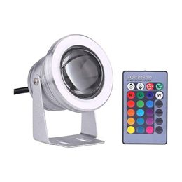 LED-Spotlight - Boden-Schwimmbadbeleuchtung 12 v 10 w wasserdichtes LED-Spotlight RGB-Farbwechsel-LED-Außenstrahler für Meerwasseraquarienboote am