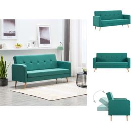 vidaXL - Sofas - Living Sofa Stoff Grün - Grün