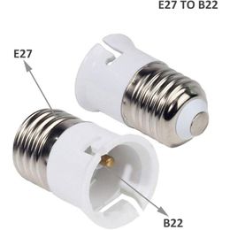 E27 auf B22 für LED-Bajonett-Glühbirne, Lampensockel-Konverter für E27 auf B22, Schraubadapter auf Bajonettfassung, 6 Stück –