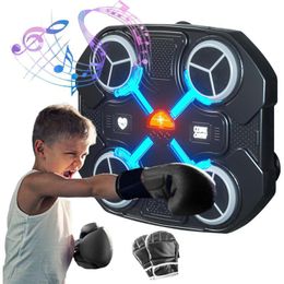 Bluetooth Smart Music Boxing Machine, an der Wand montiertes Smart Boxing Target, USB-Aufladung, Boxtrainingsausrüstung, Geschenke für Kinder und