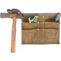 LaBlanc – Gürteltaschen für Gartengeräte, verstellbarer Hüftgurt, professionelle, robuste Arbeitstasche, Khaki, 29,522 cm