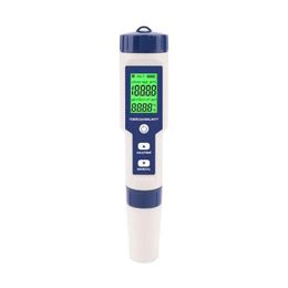 Schwimmbad-Salztester, 5-in-1 digitaler Meerwasser-Salztester, IP67 wasserdichtes Testkit