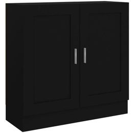 Bücherschrank Schwarz 82,5x30,5x80 cm Holzwerkstoff vidaXL