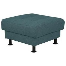 Polsterhocker Inosign "Bengo" Hocker Gr. B/H/T: 65cm x 42cm x 65cm, Struktur, blau (petrol) passend zu »Bengo«-Sofa