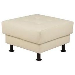 Polsterhocker Inosign "Bengo" Hocker Gr. B/H/T: 65cm x 42cm x 65cm, Kunstleder, beige (creme) passend zu »Bengo«-Sofa