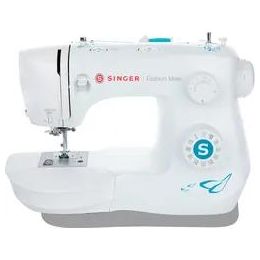 Singer Freiarm-Nähmaschine "Fashion Mate 3342", blau (weiß mit blauer applikation), B:41,6cm H:33cm T:18,9cm, Nähmaschinen