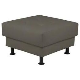 Polsterhocker Inosign "Bengo", braun (schlamm), B:65cm H:42cm T:65cm, Microfaser (100% Polyester), Struktur (100% Polyester), Kunstleder, Hocker, passend zu »Bengo«-Sofa